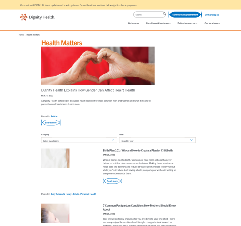 Dignity Health | Health Matters | Hello humankindness | Dignity Health