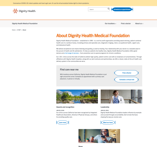 About our medical groups in California | Dignity Health Medical ...