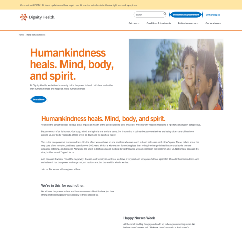 Dignity Health | Hello humankindness