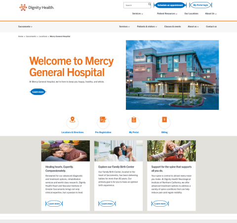 Mercy General Hospital | Sacramento Hospitals | Dignity Health ...